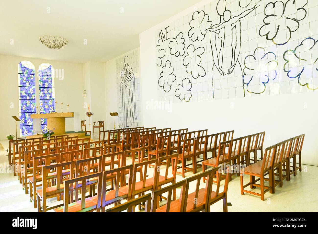 France, Alpes Maritimes, Vence, Rosary chapel decorated by Henri ...