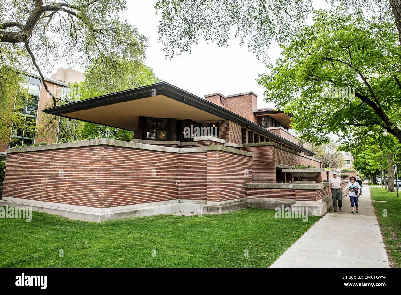 United States, Illinois, Chicago, Robie House by architect Franck Lloyd ...