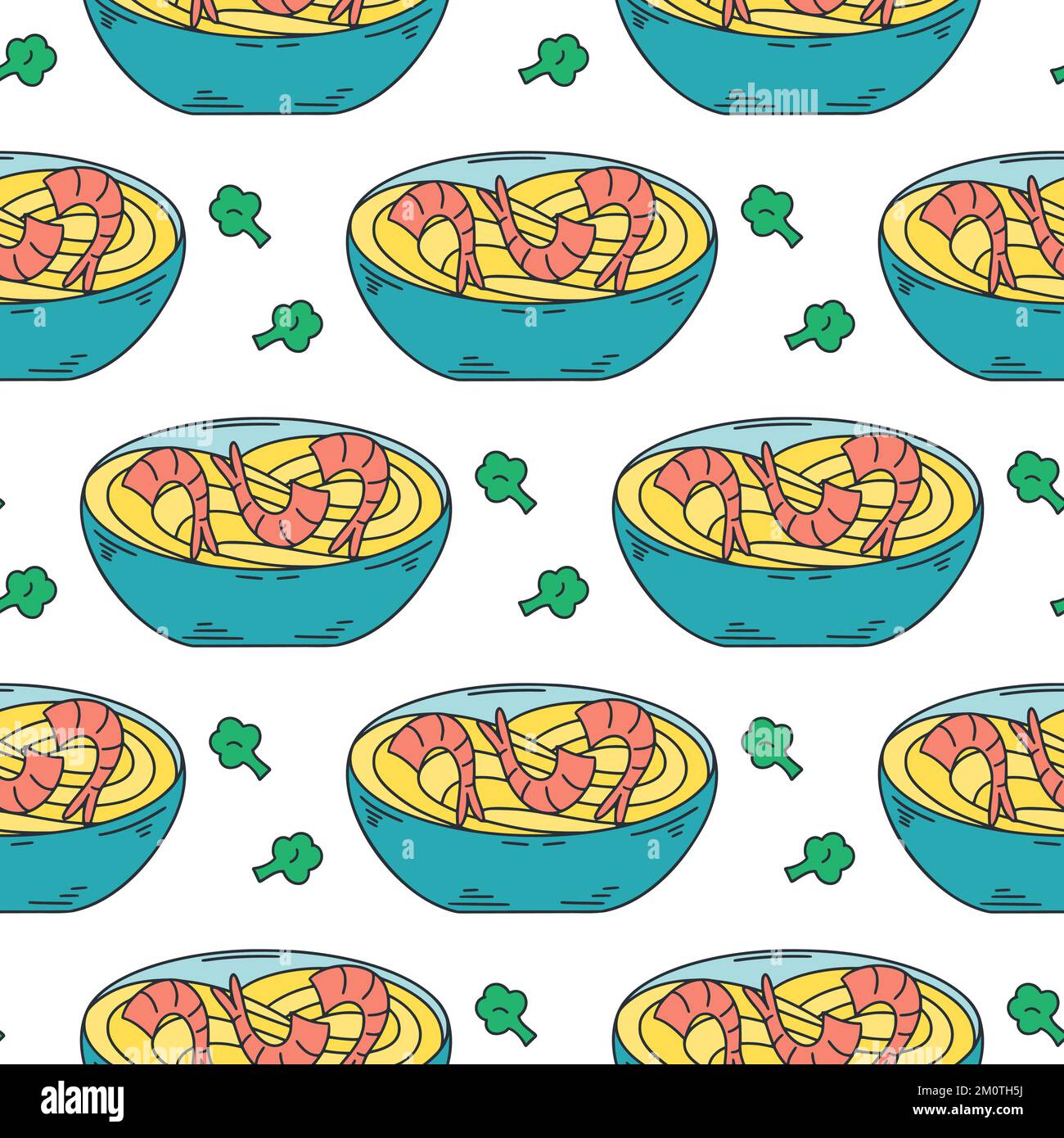 Asian noodles variety Stock Vector Images - Alamy