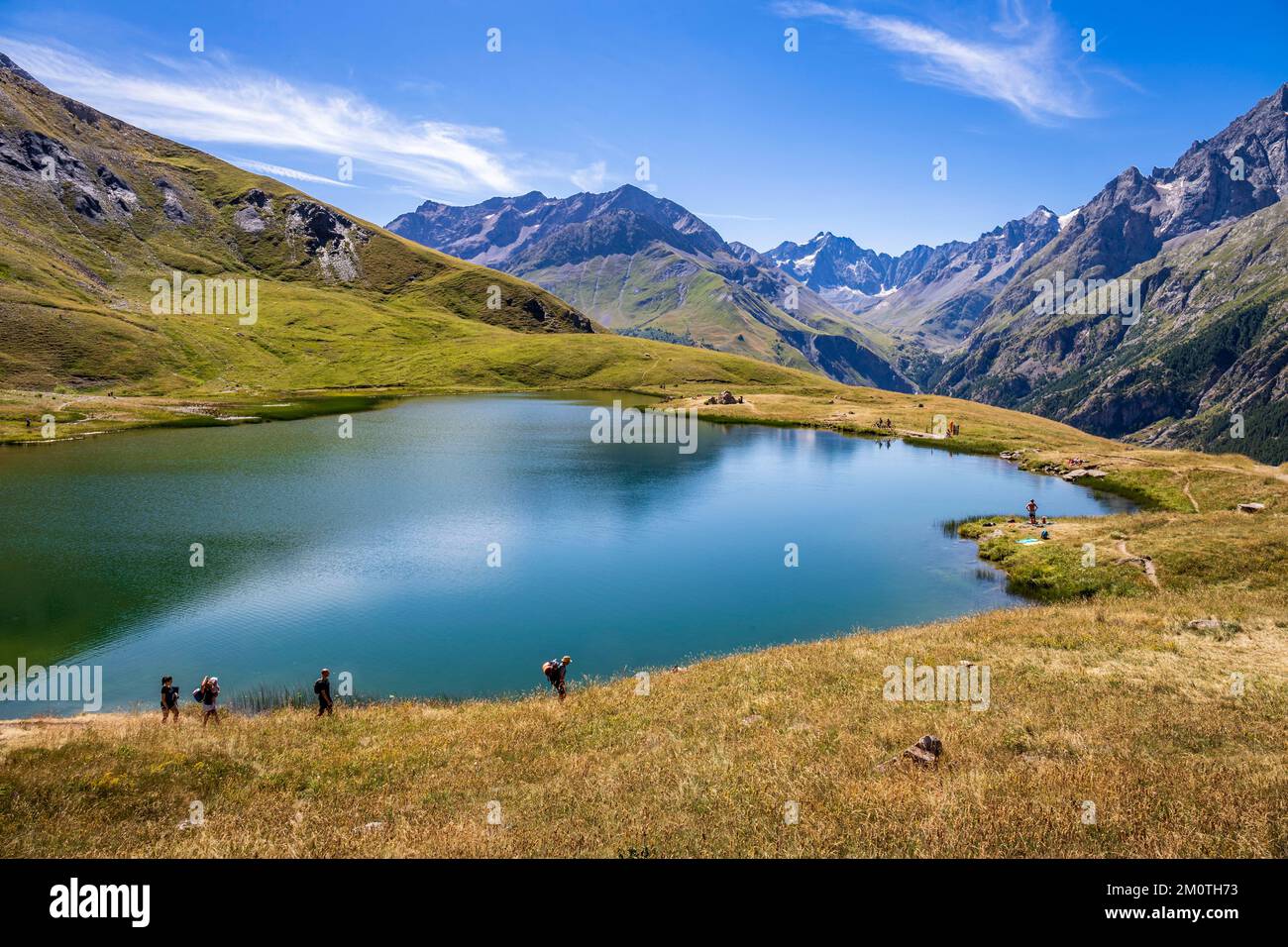 France, Hautes-Alpes, Villar-d'Arene, upper Romanche valley, Pontet ...