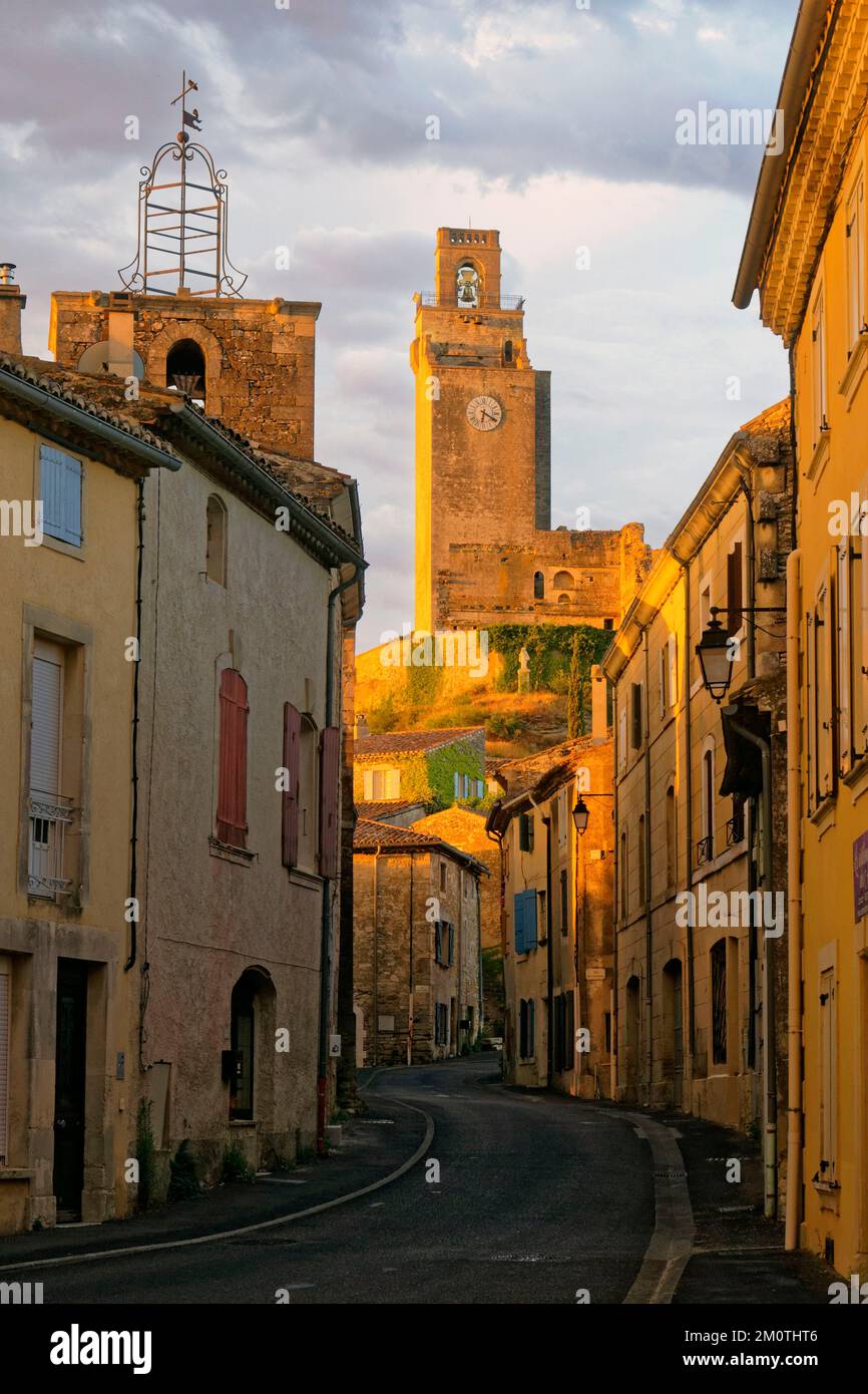 France, Drome, Drome Provencale, Chamaret, medieval village and ...