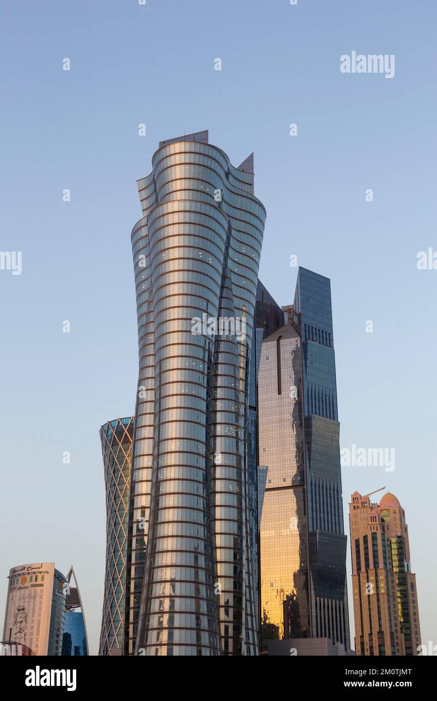 Qatar, Doha, Doha Bay, West Bay, skyscrapers Stock Photo - Alamy