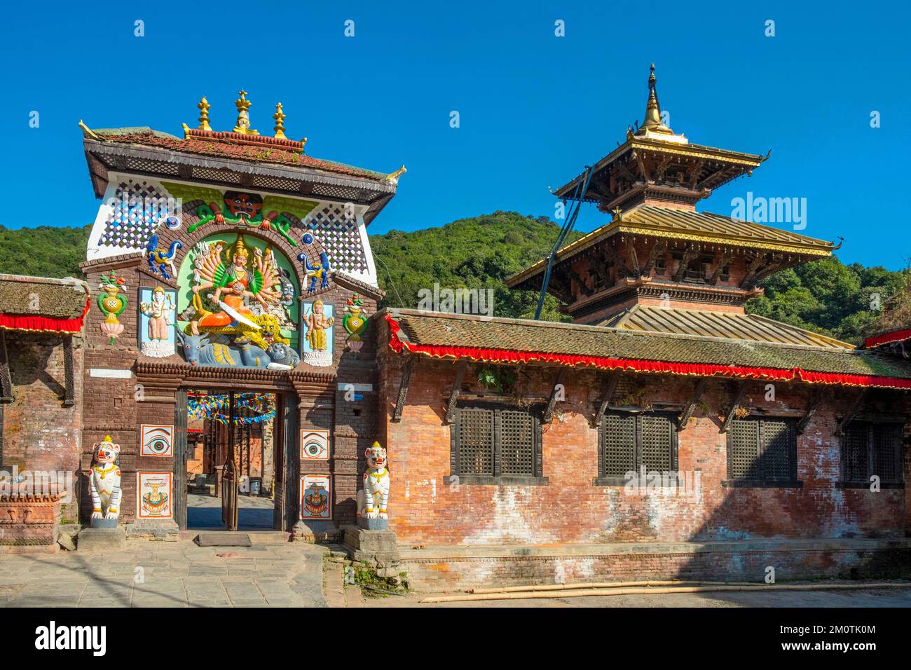 Nepal, Banepa, Chandeswori temple Stock Photo - Alamy