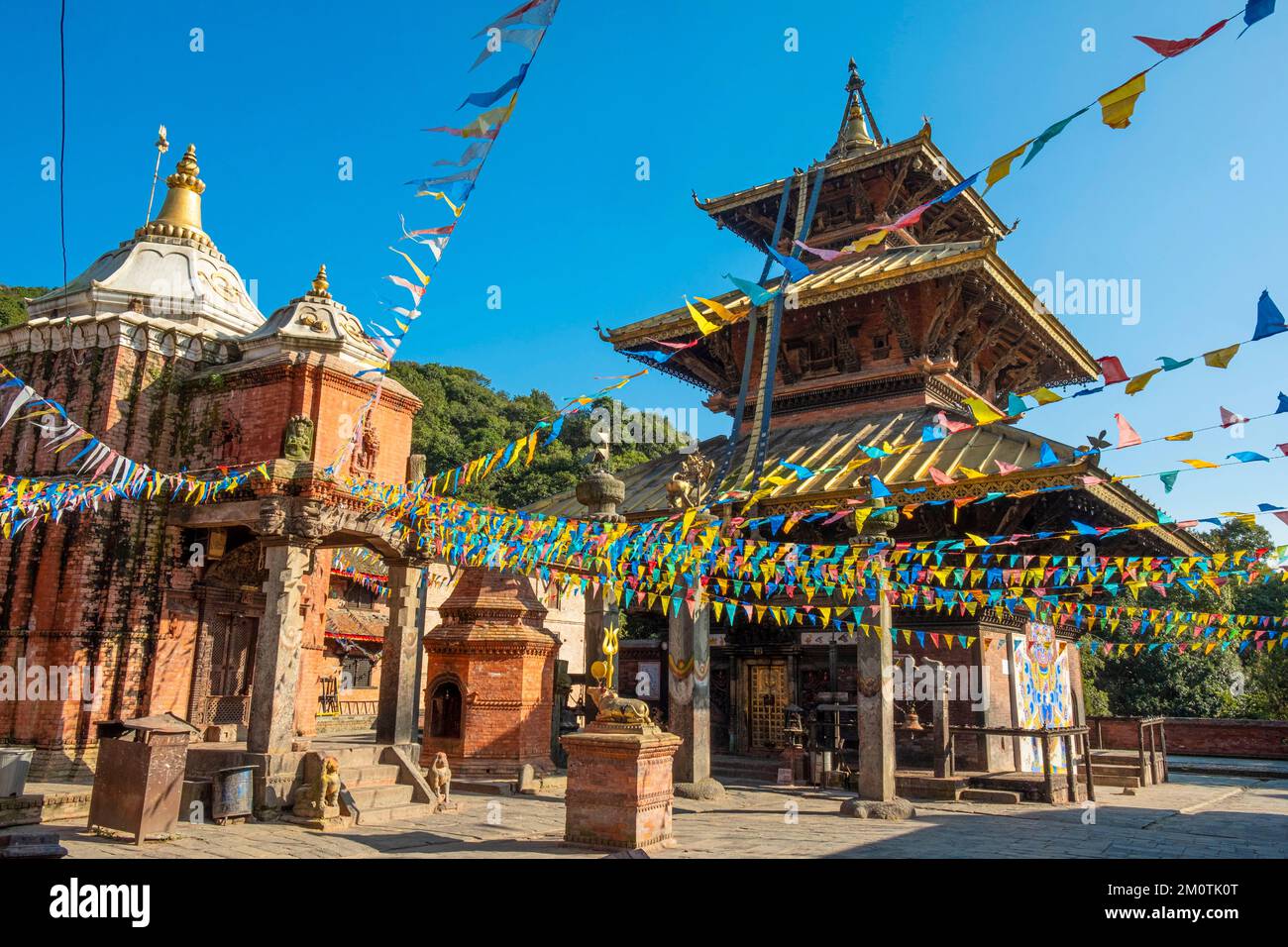 Nepal, Banepa, Chandeswori temple Stock Photo - Alamy