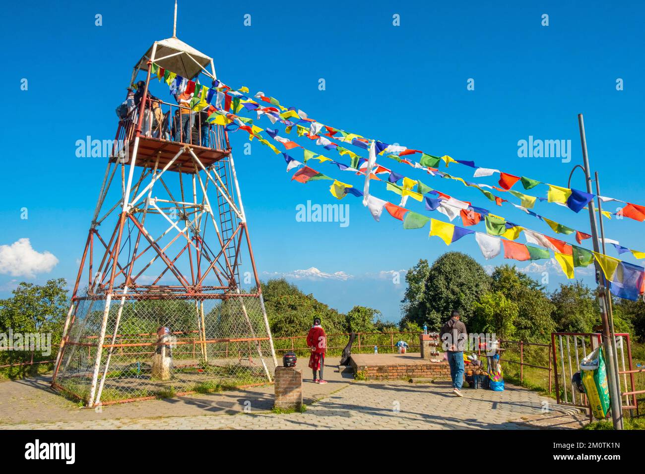 Nepal, Bagmati zone, Nagarkot Geodic Survey Tower Stock Photo - Alamy