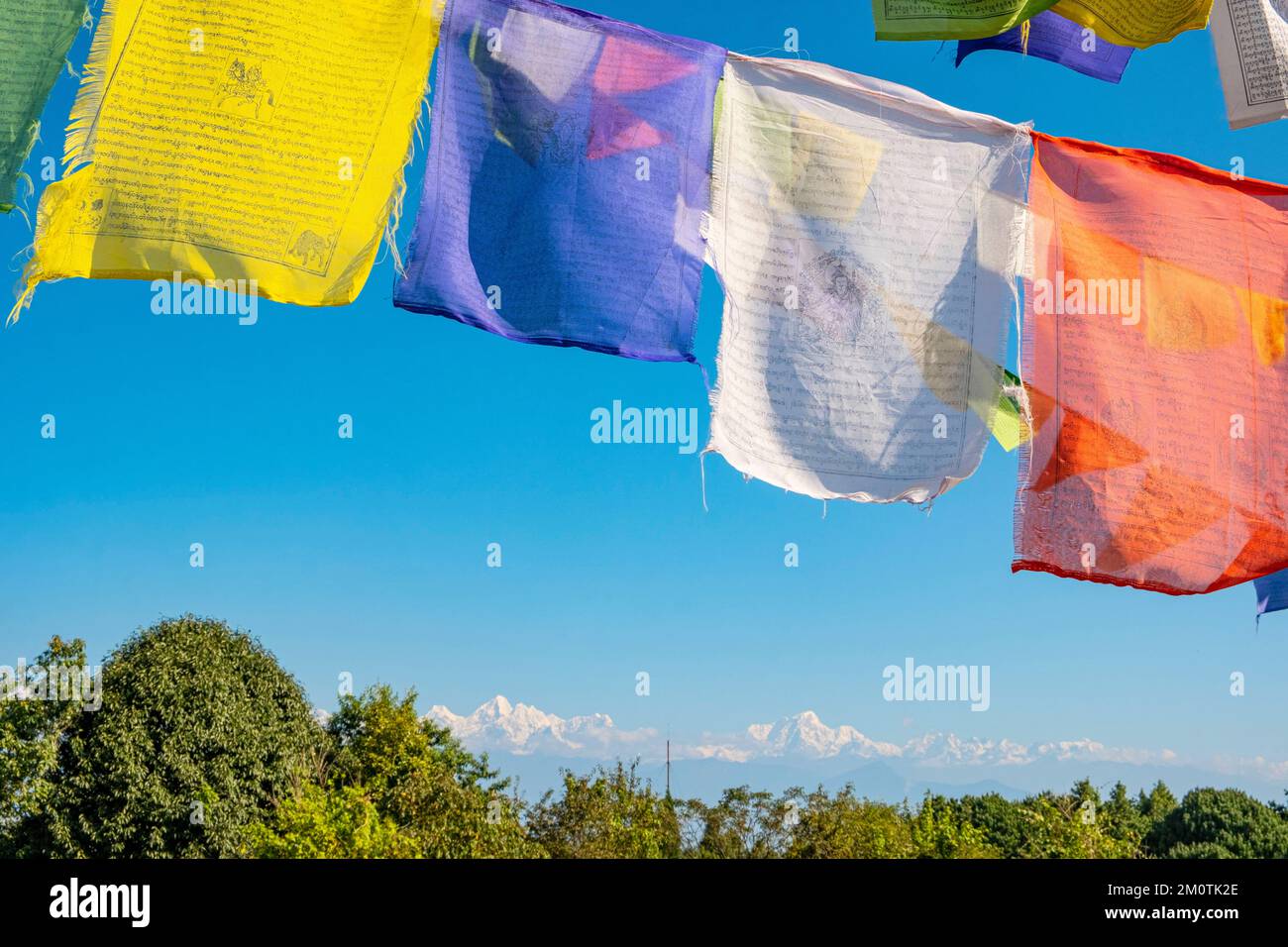 Nepal, Bagmati zone, Nagarkot Geodic Survey Tower, view of the ...