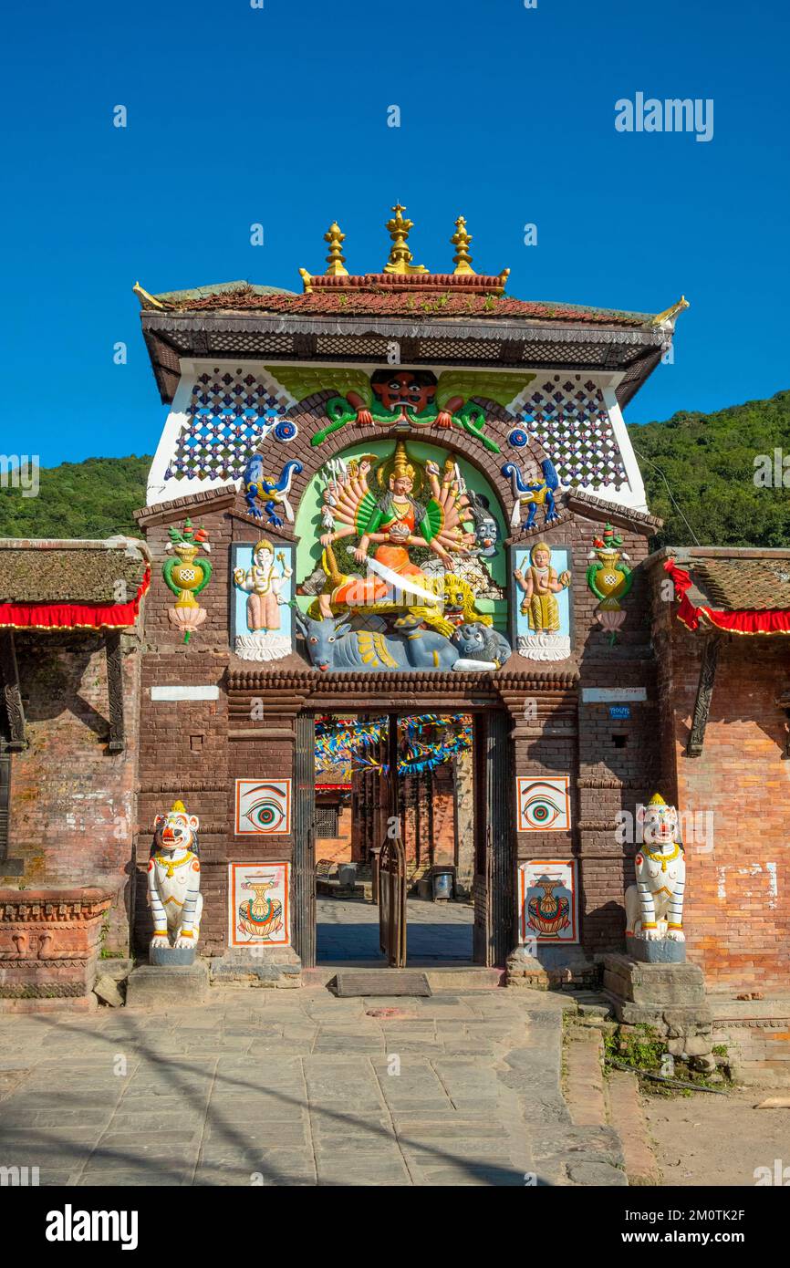 Nepal, Banepa, Chandeswori temple Stock Photo - Alamy