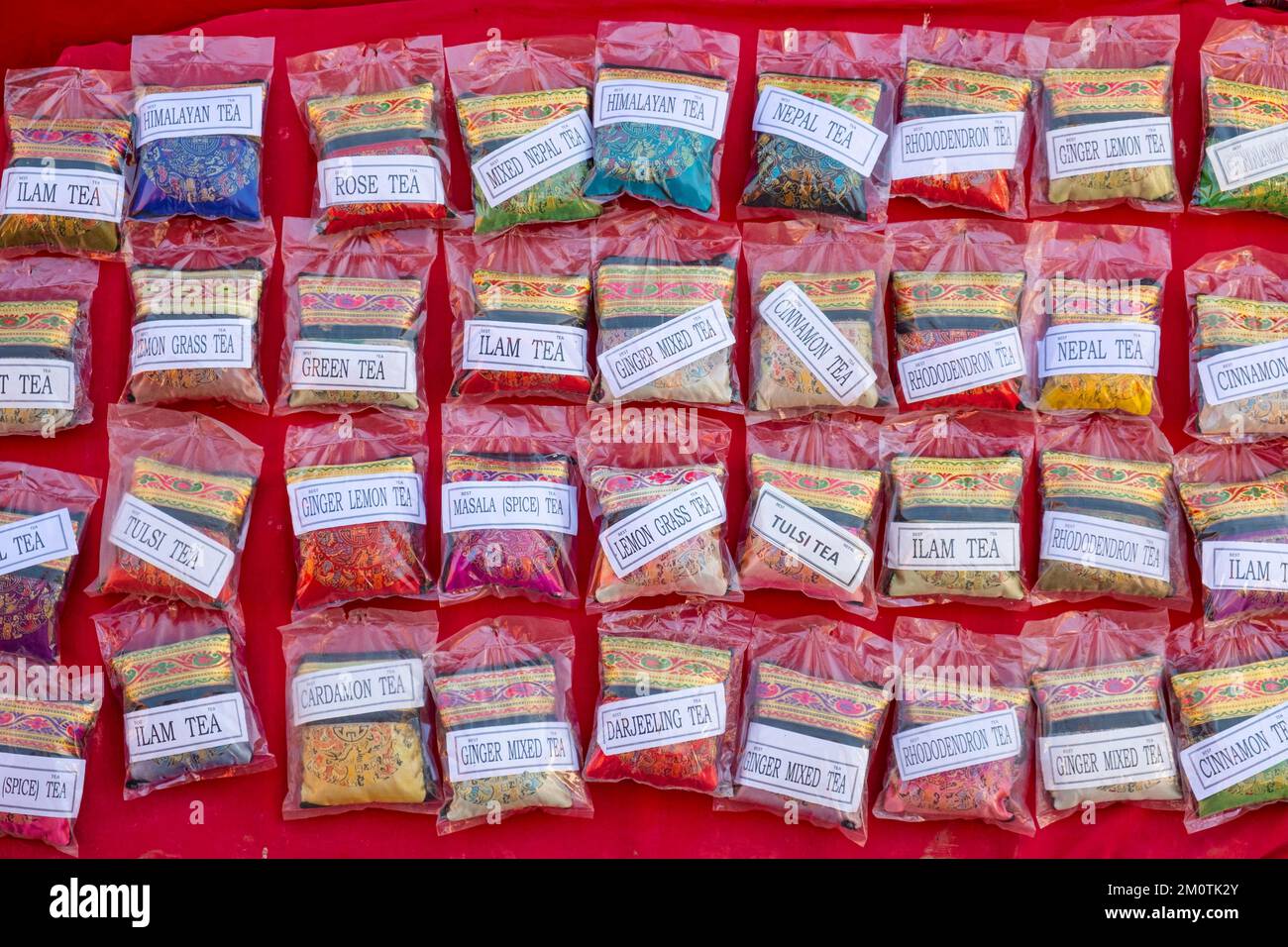 Nepal, Kathmandu valley, Changu Narayan Monastery, spices Stock Photo ...