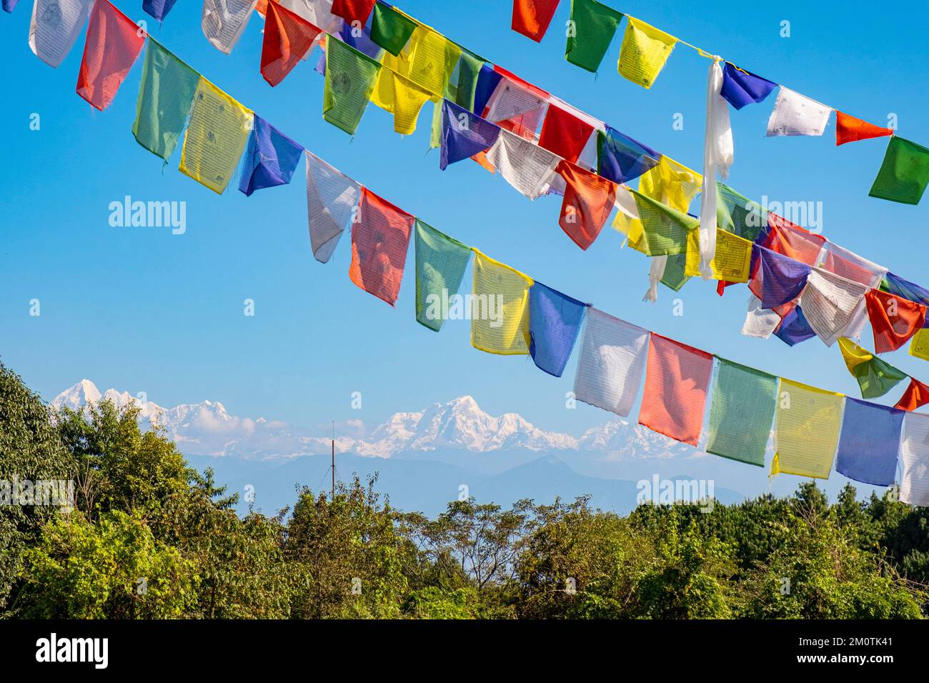 Nepal, Bagmati zone, Nagarkot Geodic Survey Tower, view of the ...