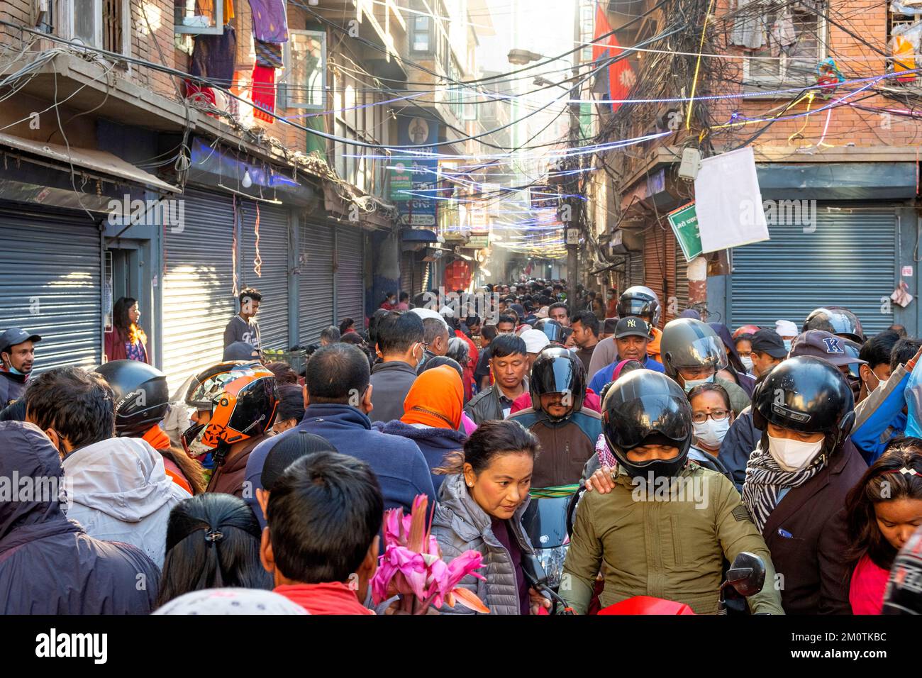 Nepal, Kathmandu, downtown, traffic Stock Photo - Alamy