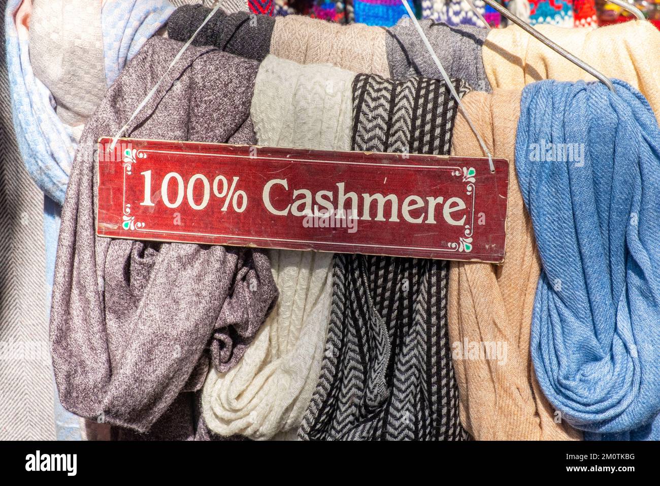 Nepal, Kathmandu, downtown, tourist district of Thamel, craft and ...