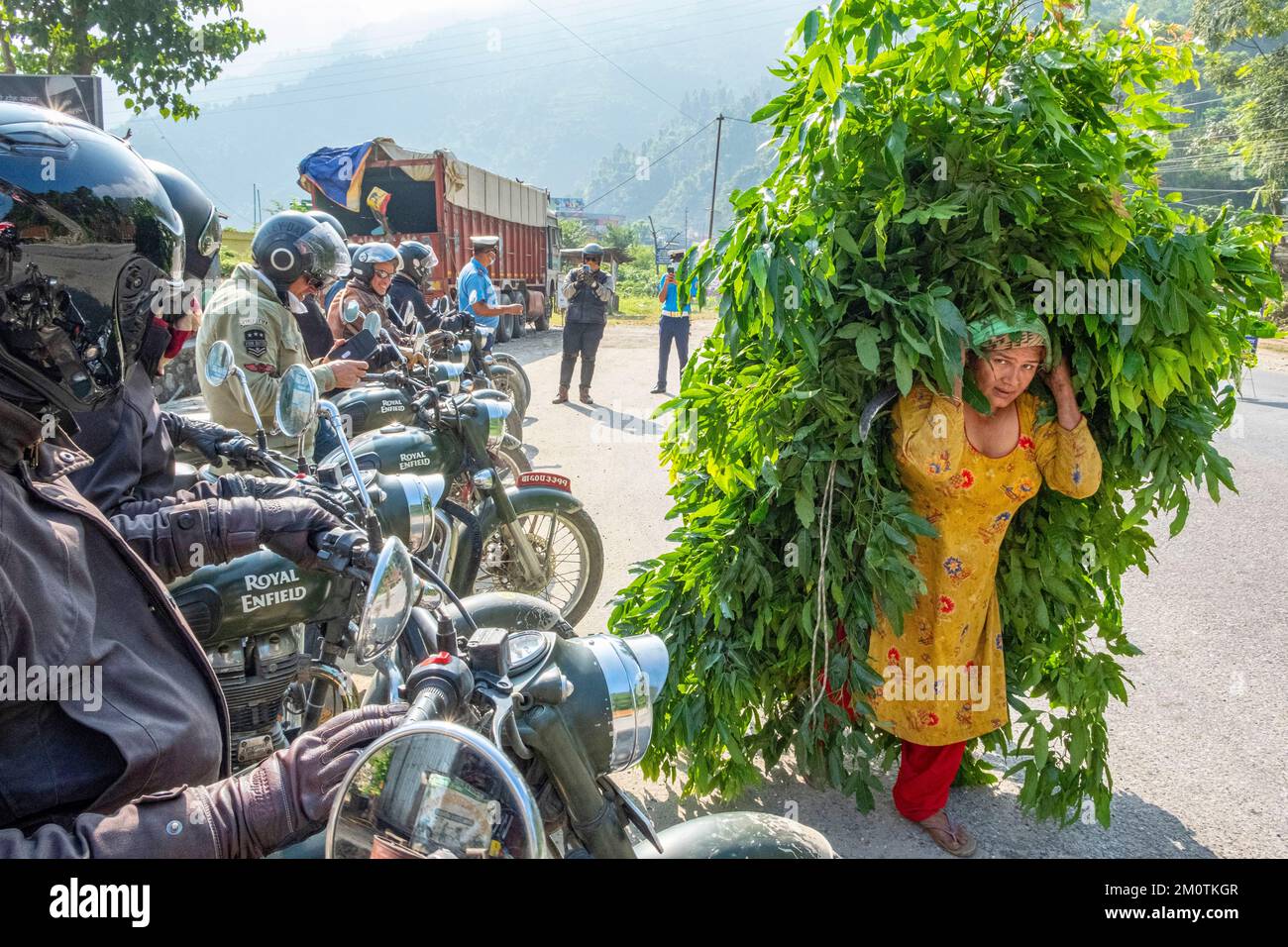 Transporting people on the back hi-res stock photography and images - Alamy