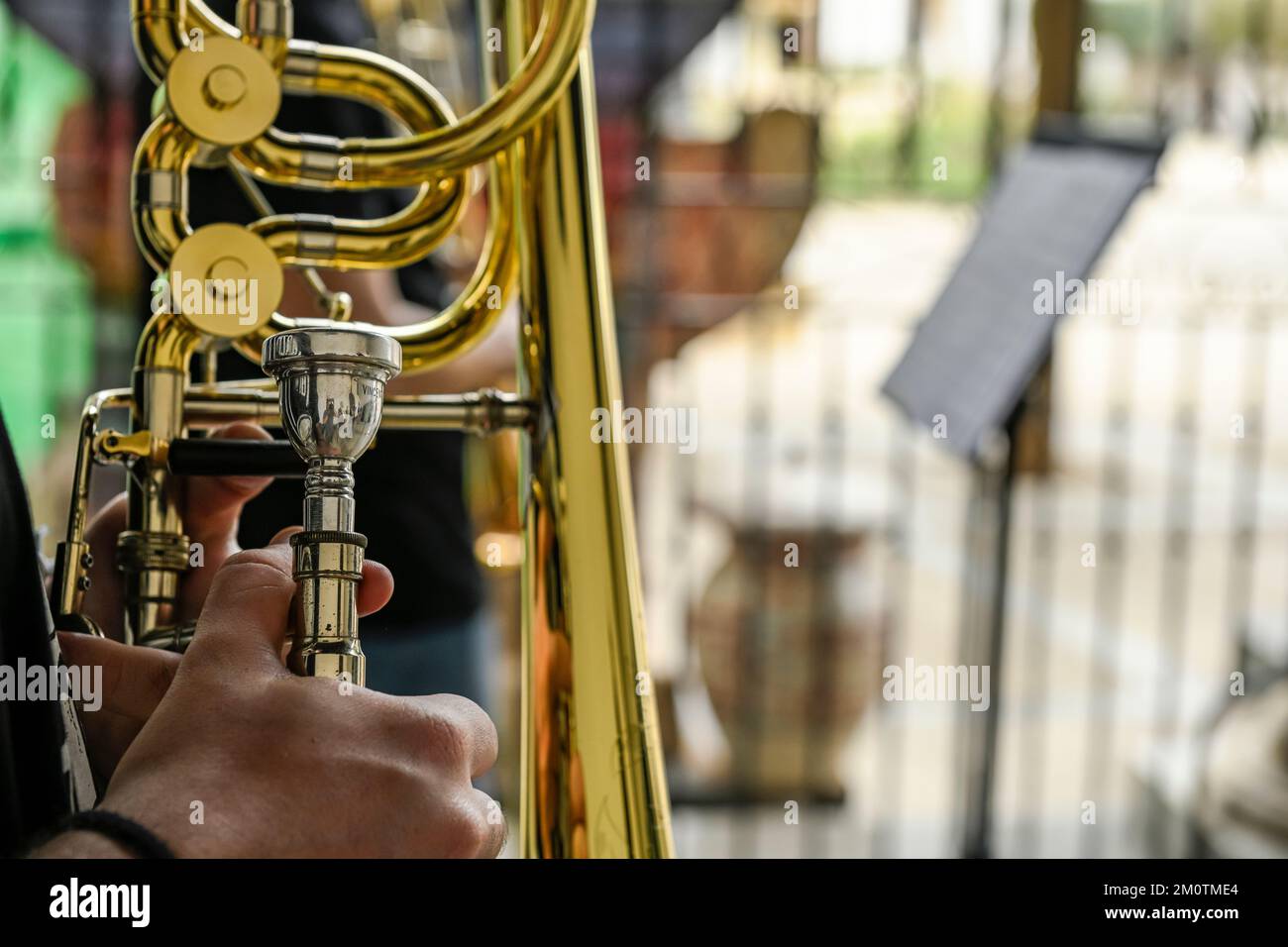Alto valve trombone hi-res stock photography and images - Alamy