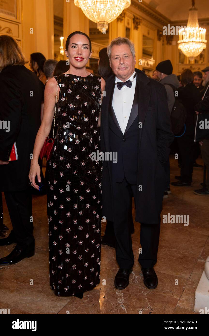 Milan, Italy 07/12/2022, Gloria Campaner , Alessandro Baricco Premiere ...