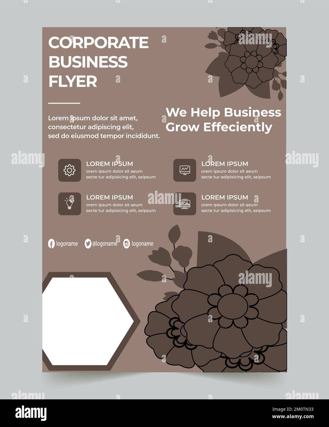 Professional business flyer design for business advertisement Stock ...