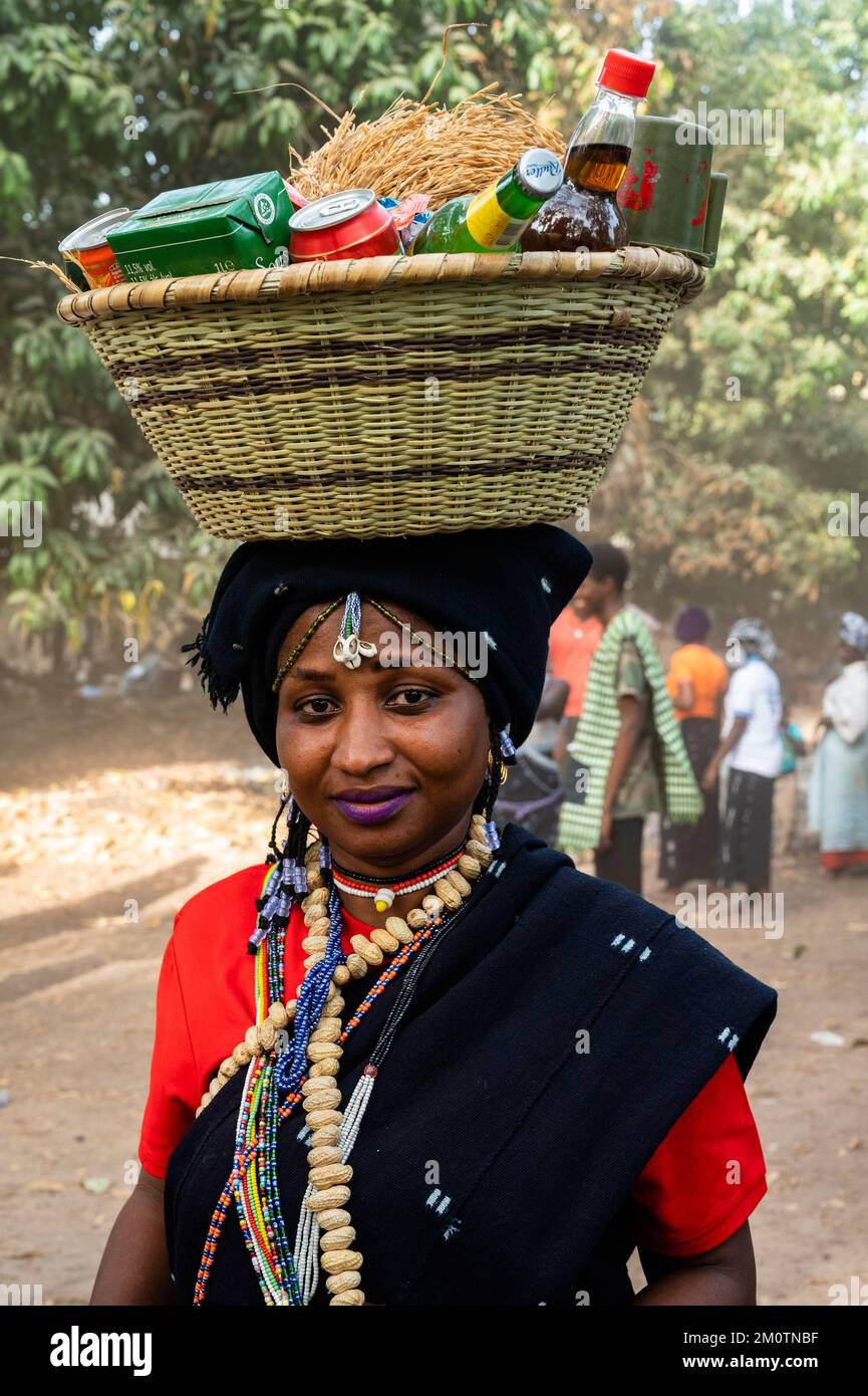 Senegal, Casamance, Ziguinchor district, woman of the Diola ethnic ...