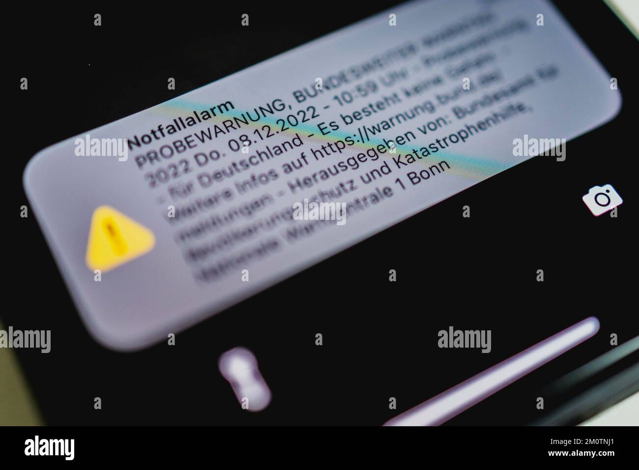 The display for the emergency alarm on the occasion of the nationwide ...