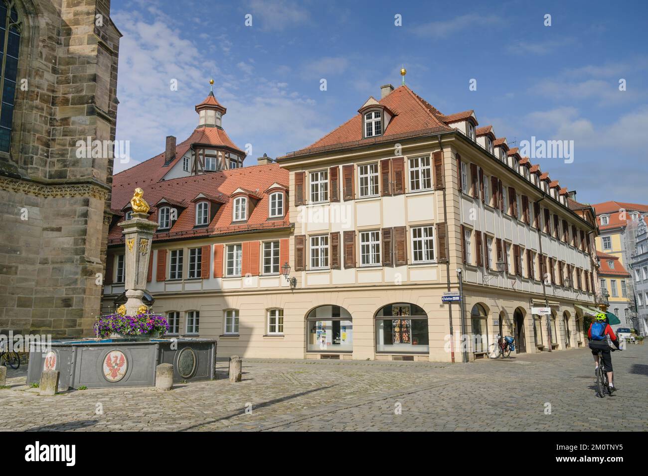 Pfarramt, Altbau, Gumbertusplatz, Johann-Sebastian-Bach-Platz, Altstadt ...