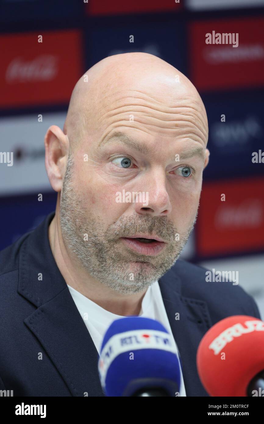 Brussels. 08 December 2022, Anderlecht's head coach Brian Riemer ...