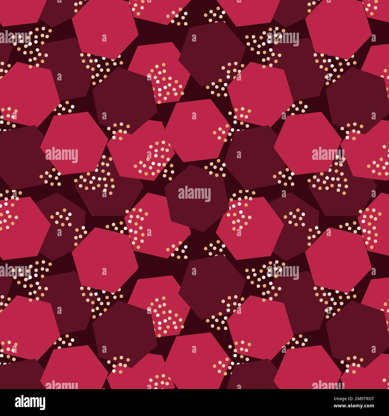 Pattern Viva Magenta color of the year 2023 with abstract geometric ...