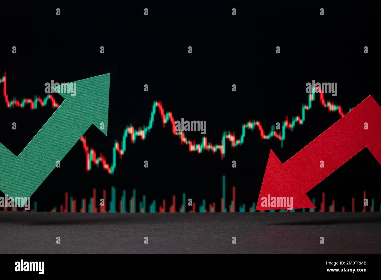 Indecision in the stock or crypto market. Price action going sideways ...