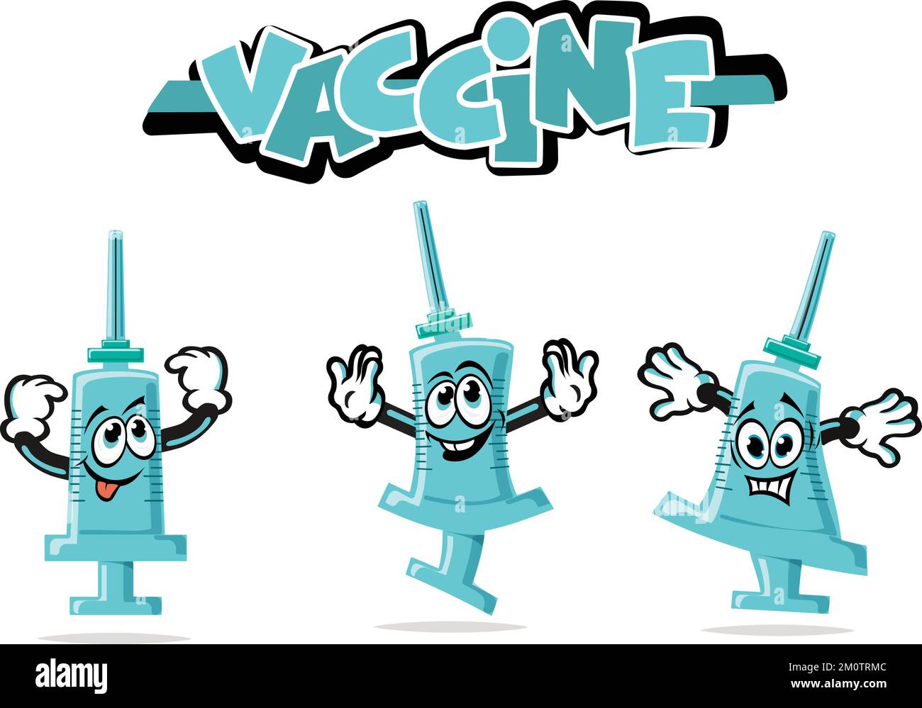 Vaccine Syringe comic Character Drawing vector Stock Vector Image & Art ...