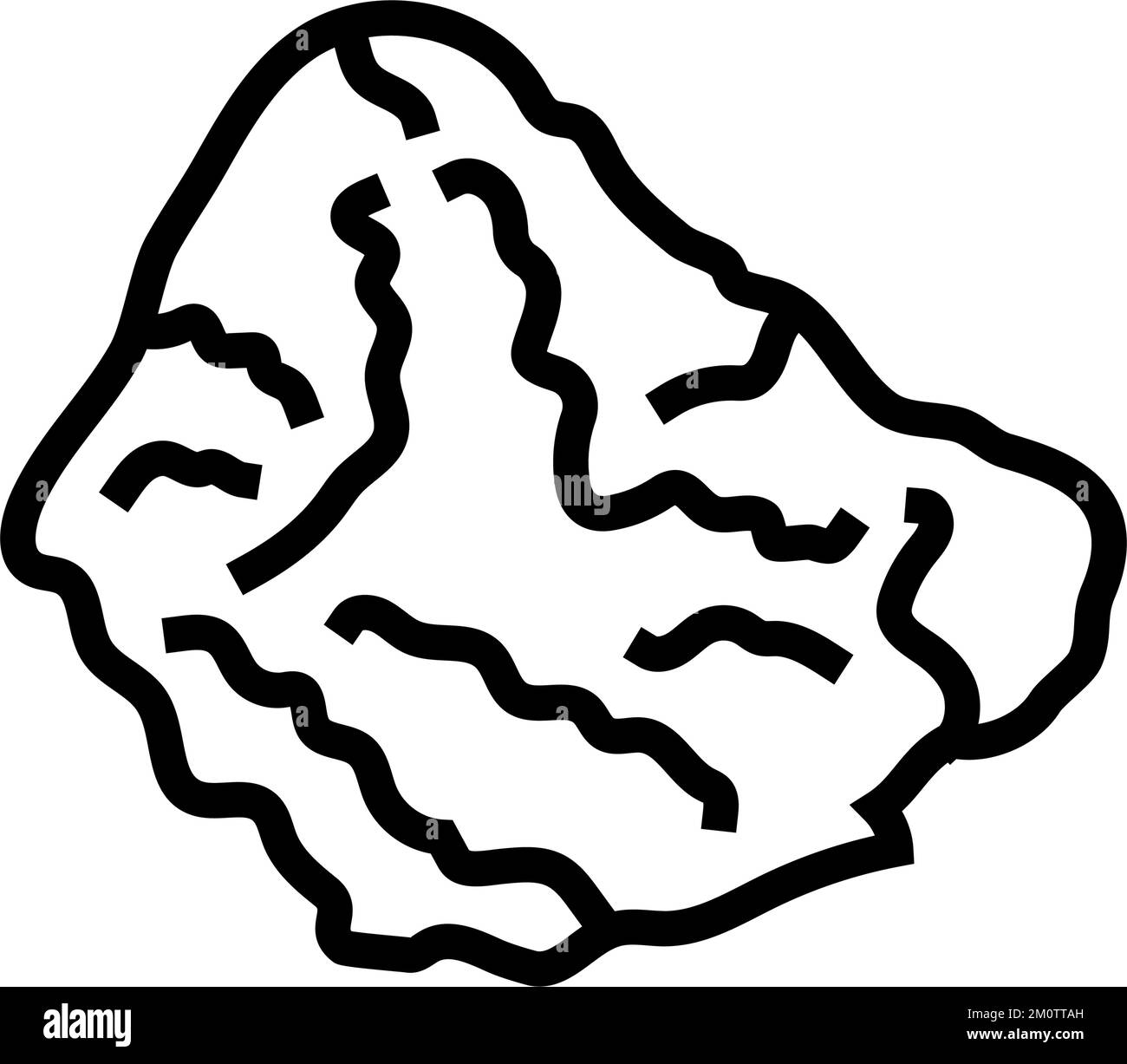 nugget fried chicken line icon vector illustration Stock Vector Image ...