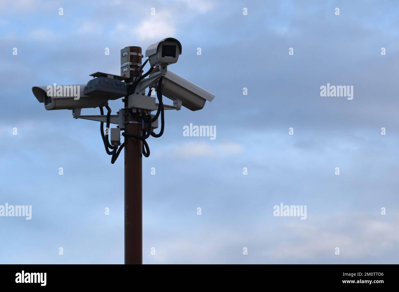 Cameras on the pole hi-res stock photography and images - Alamy