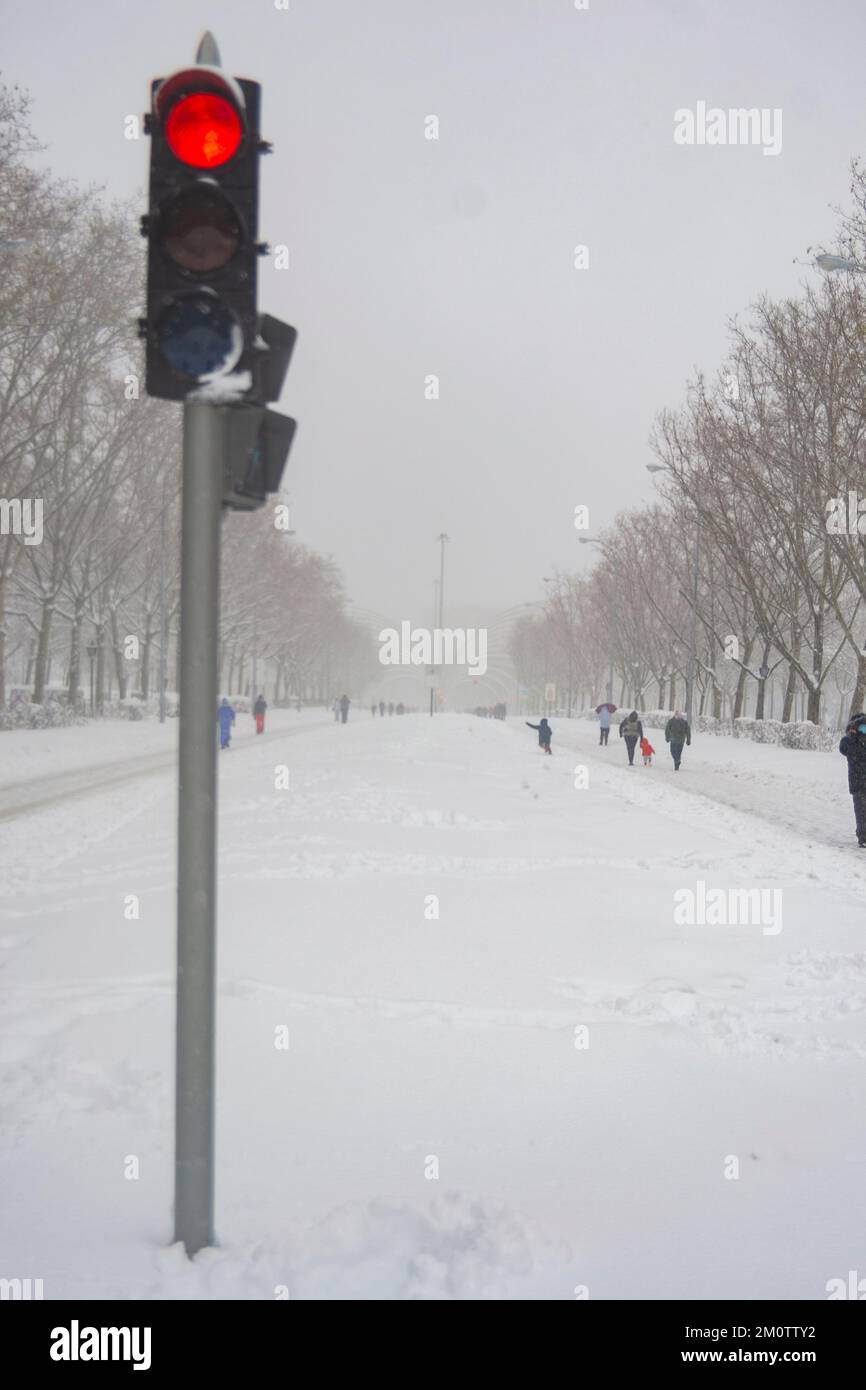 Snow. Obihiro. Japan. Blair. Wind. Street. Winter. Cold. Record. White ...