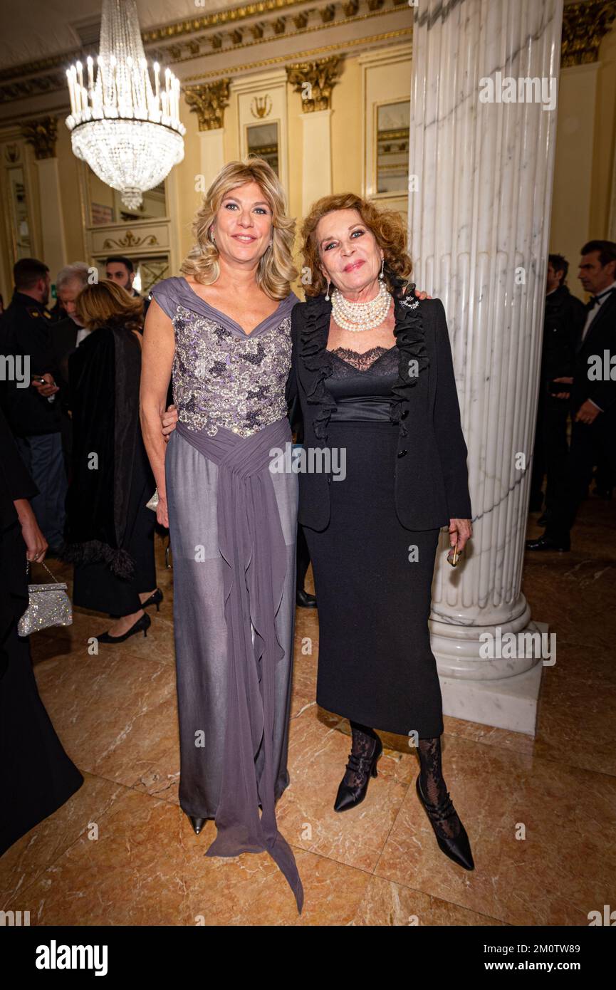 Milan, Italy 07/12/2022, Gigliola Curiel , Raffaella Curiel Premiere at ...