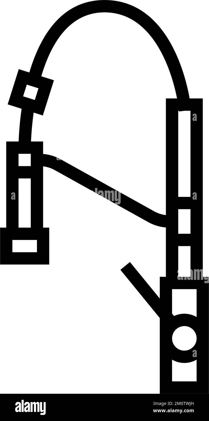 kitchen faucet water line icon vector illustration Stock Vector Image ...