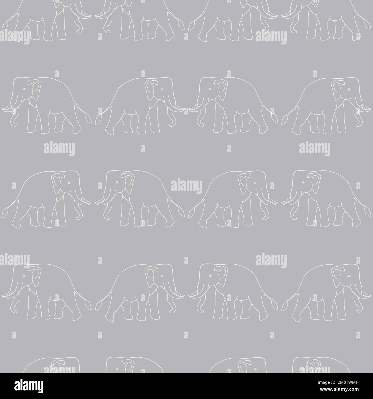 Elephant print wallpaper Black and White Stock Photos & Images - Alamy