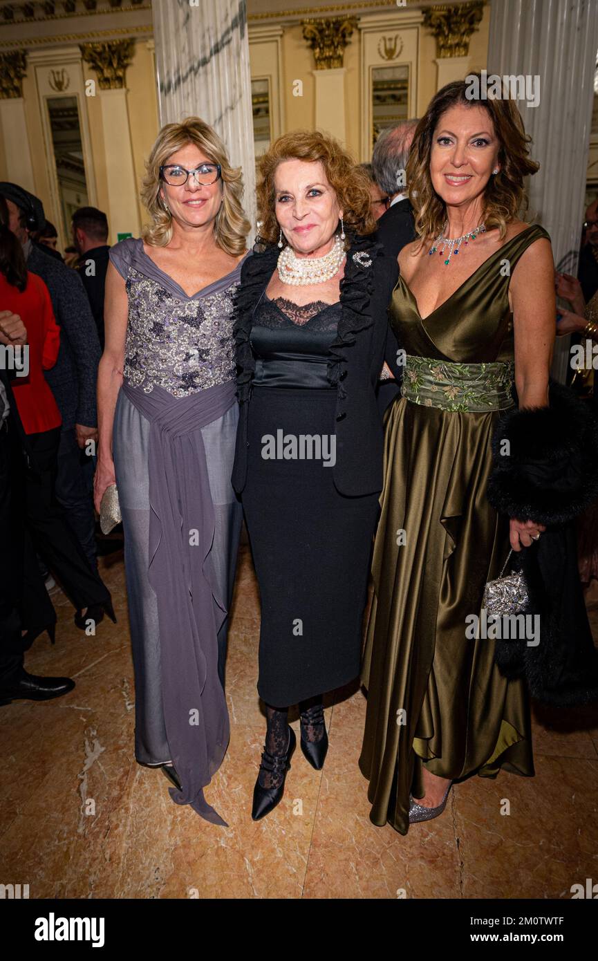 Milan, Italy 07/12/2022, Gigliola Curiel , Raffaella Curiel ...