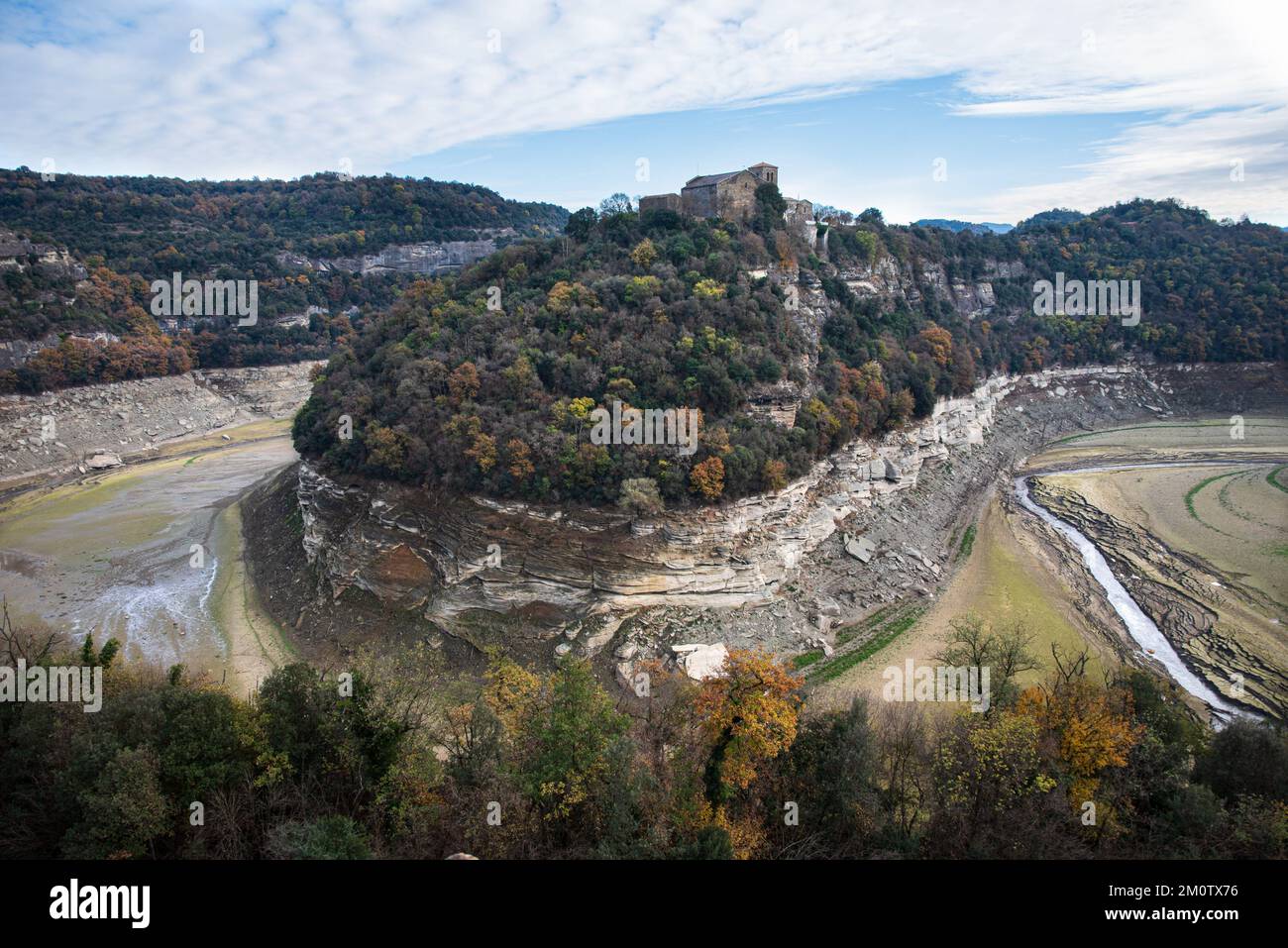 Osona, Spain. 06th Dec, 2022. View from a vantage point of the almost ...