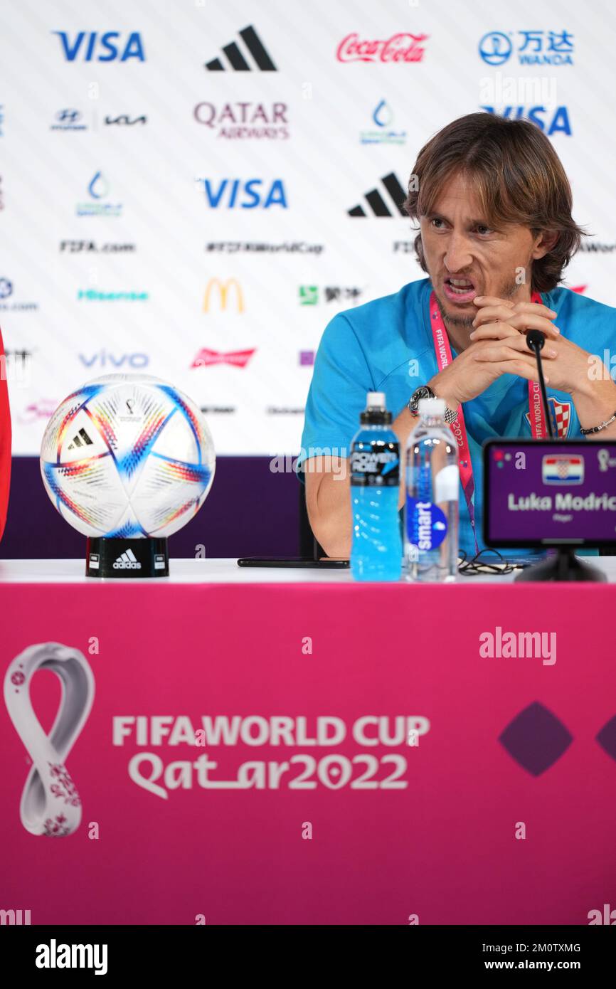 Croatia's Luka Modric during a press conference at the Main Media ...