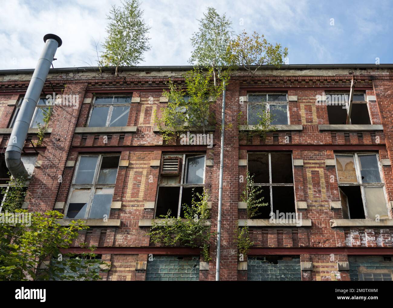 Old derelict factory from East Germany Stock Photo - Alamy