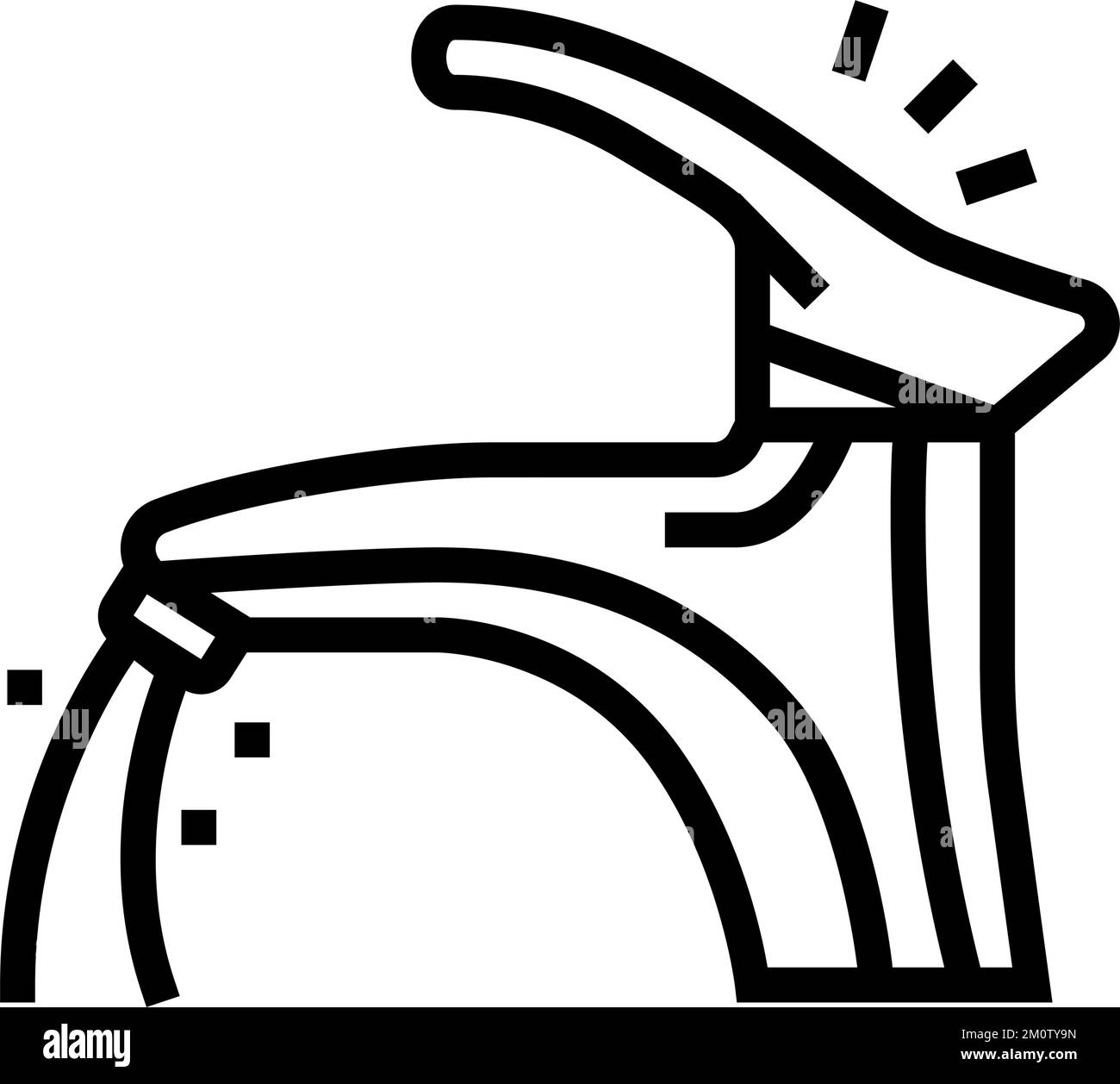 open faucet water line icon vector illustration Stock Vector Image ...