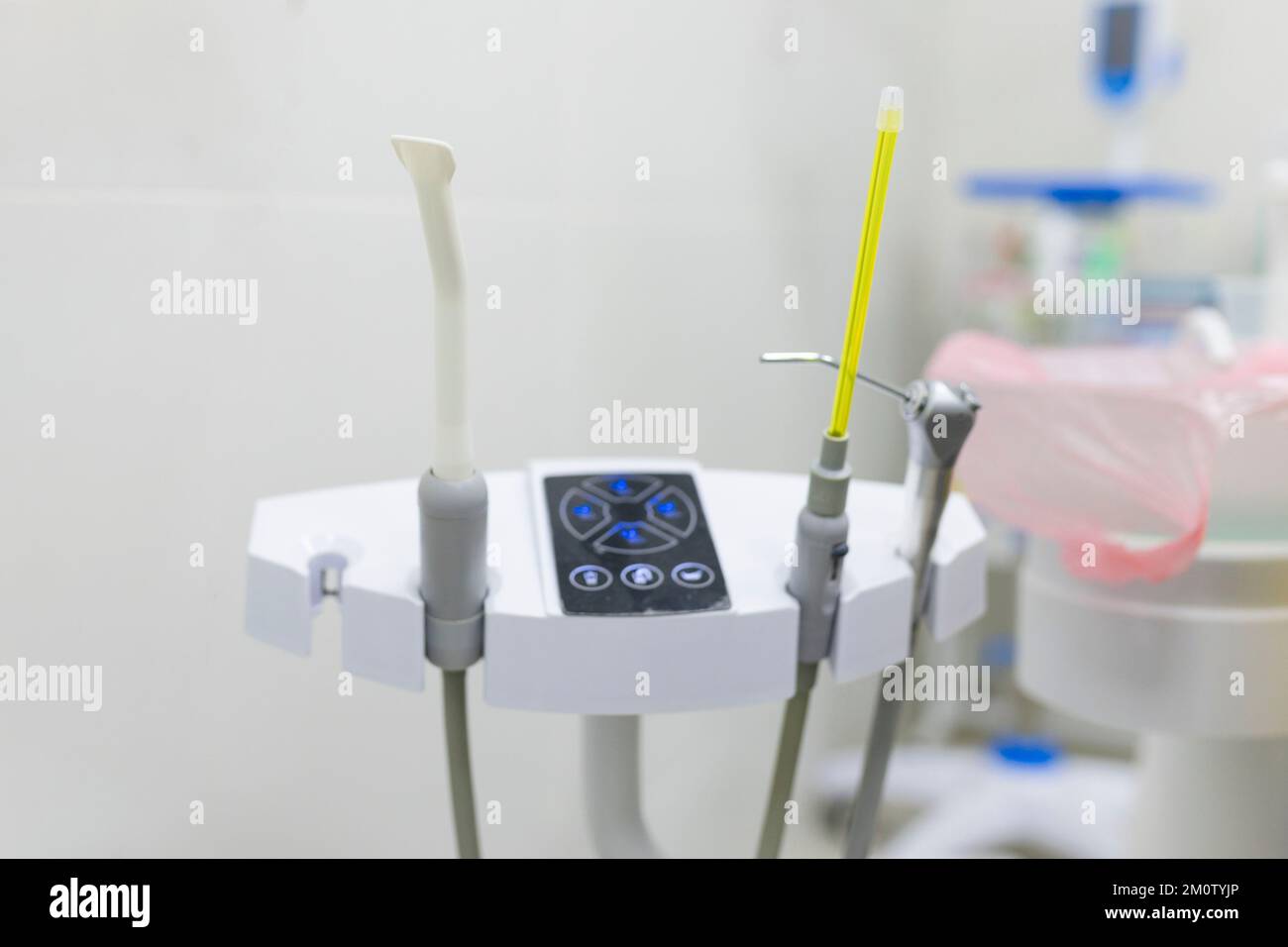 Different dental instruments and tools in a dentists office Stock Photo ...