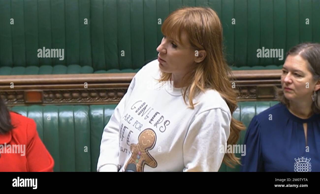 Labour deputy leader Angela Rayner speaking in the House of Commons ...