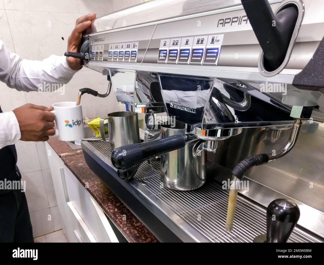 New Delhi, India - Prepare espresso coffee And various menus with ...