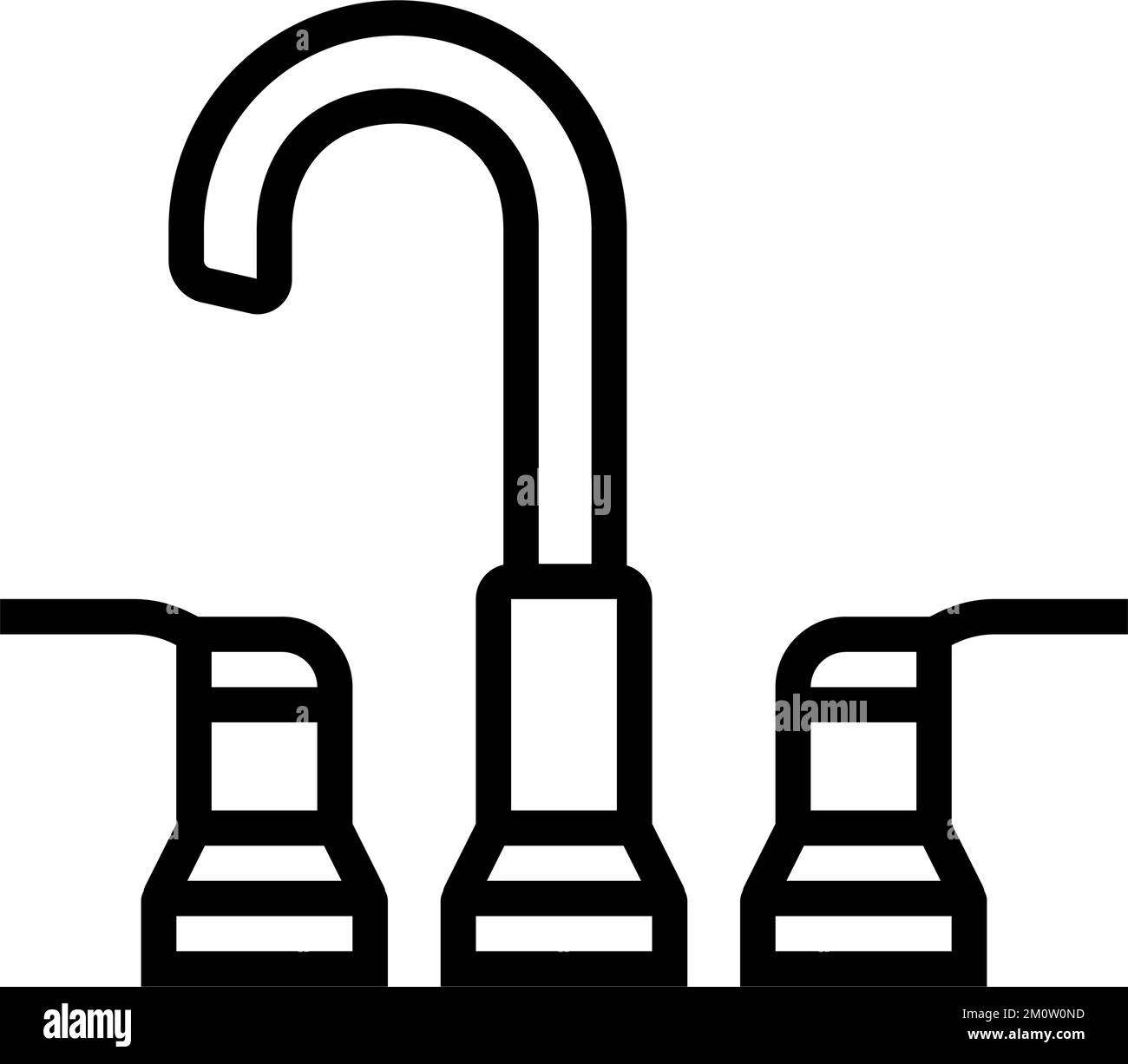 interior faucet water line icon vector illustration Stock Vector Image ...