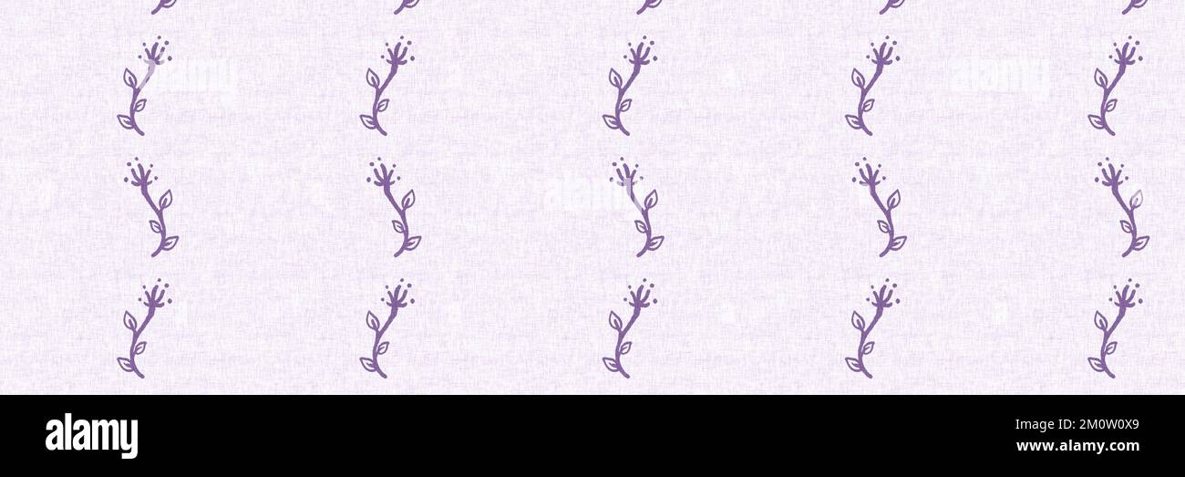 Gender neutral foliage leaf seamless raster border. Simple whimsical 2 ...