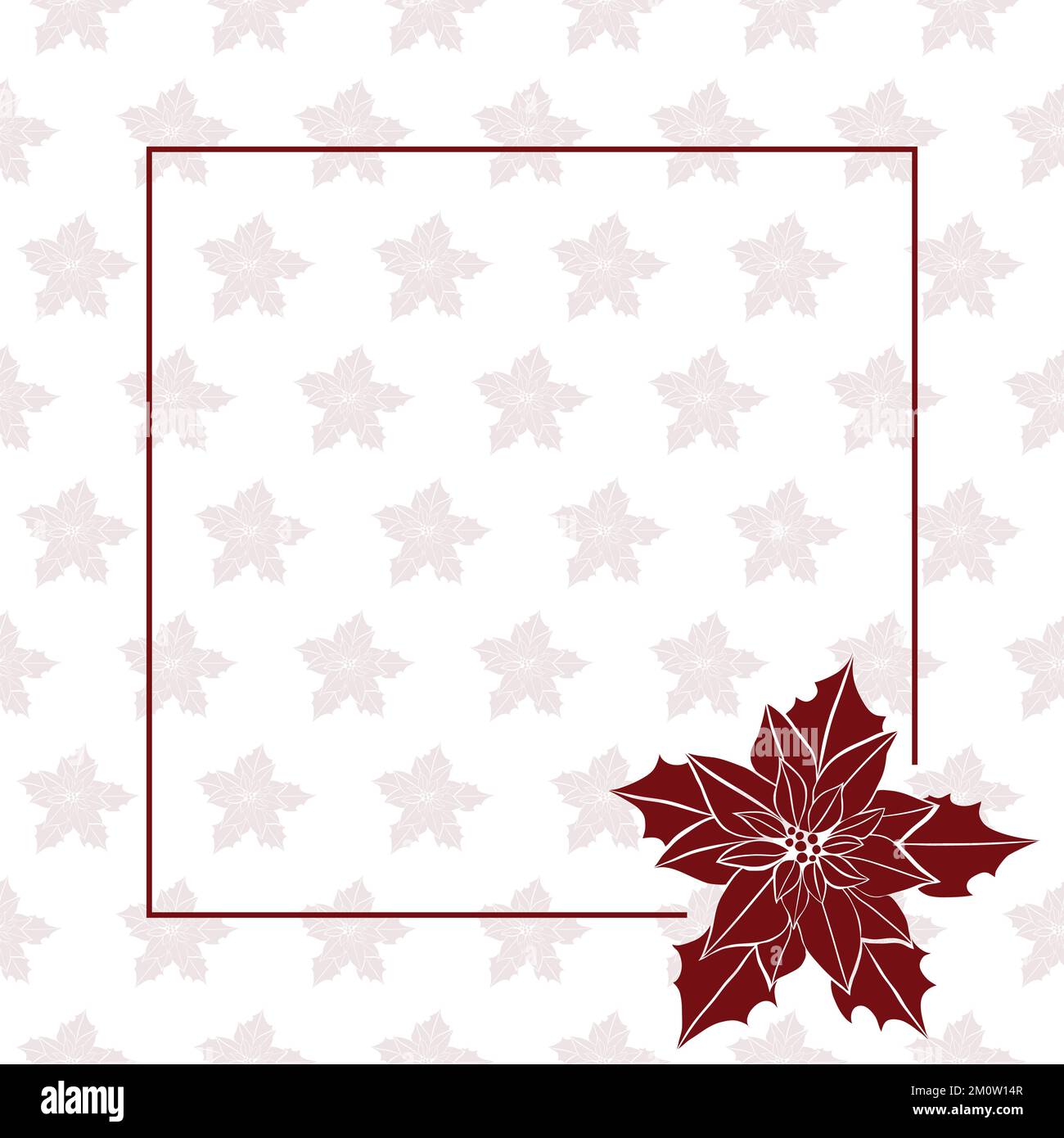Frame red paper flower Cut Out Stock Images & Pictures - Alamy