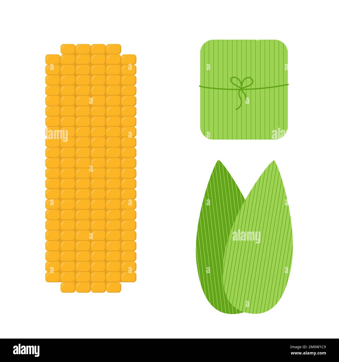 Homemade Mexican food. Tamales or humita vector illustration isolated ...