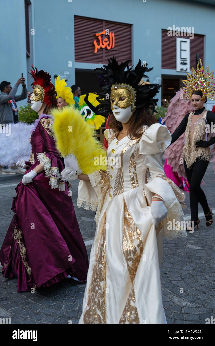 Roaming parade at Medina Centrale, The Pearl District Doha, Qatar Stock ...