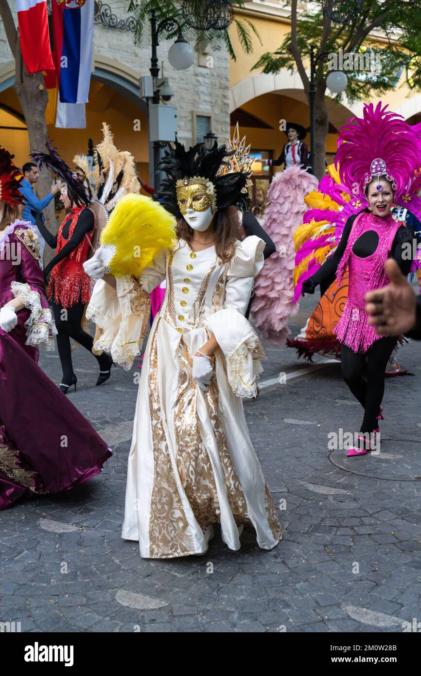 Roaming parade at Medina Centrale, The Pearl District Doha, Qatar Stock ...