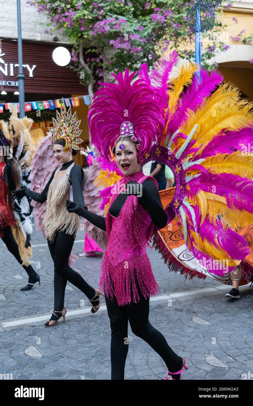 Roaming parade at Medina Centrale, The Pearl District Doha, Qatar Stock ...