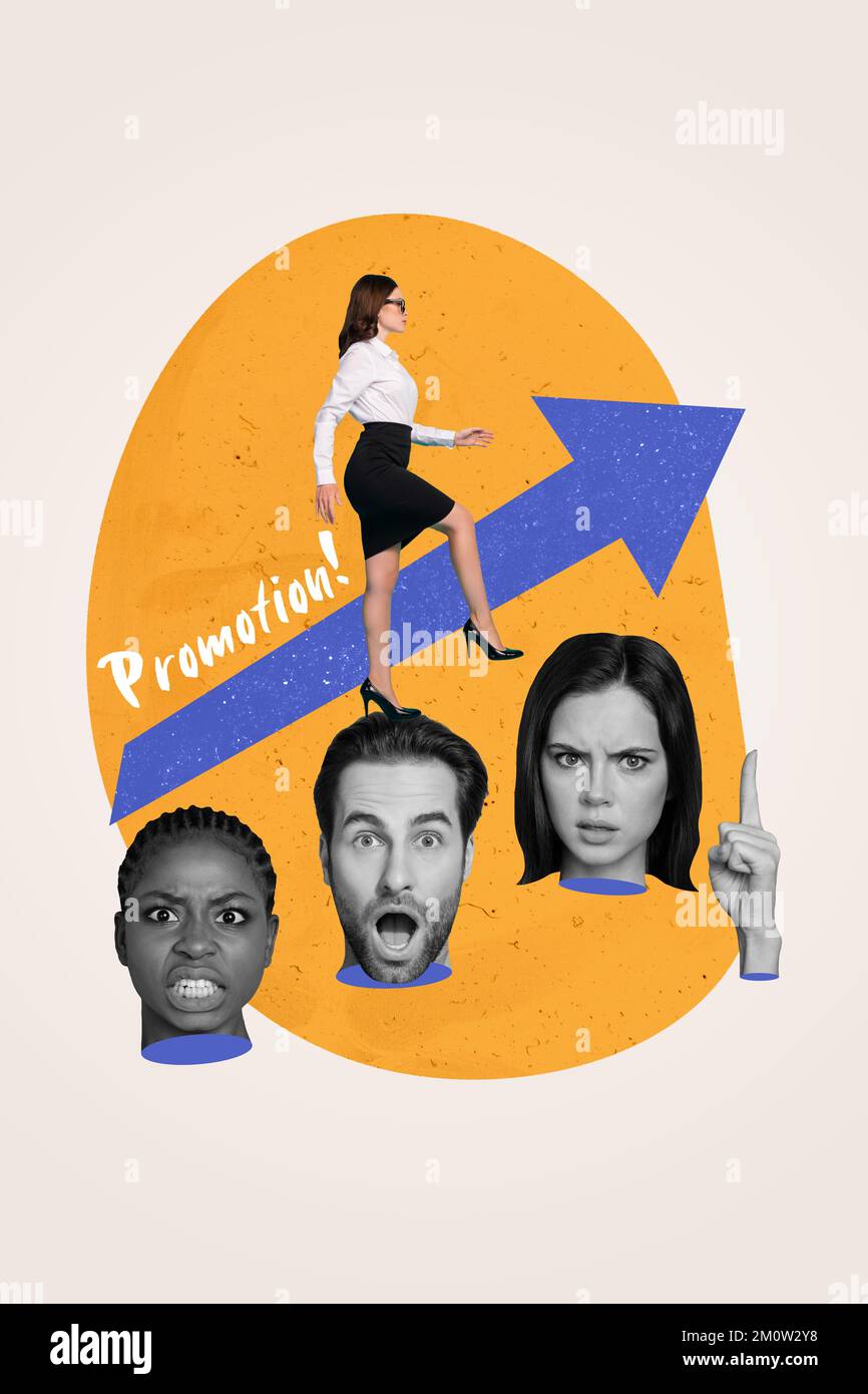 Creative photo 3d collage artwork postcard poster picture of young girl ...