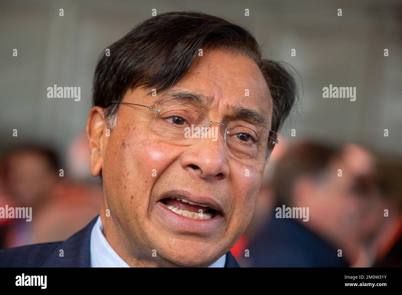 ArcelorMittal CEO Lakshmi Mittal pictured during the inauguration of Steelanol, the new ...