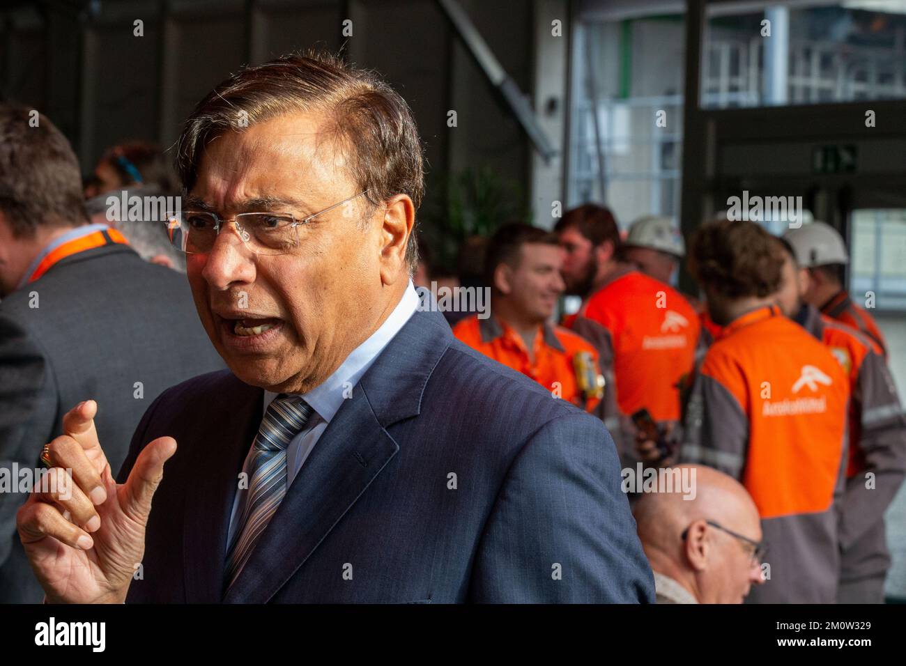 ArcelorMittal CEO Lakshmi Mittal pictured during the inauguration of ...